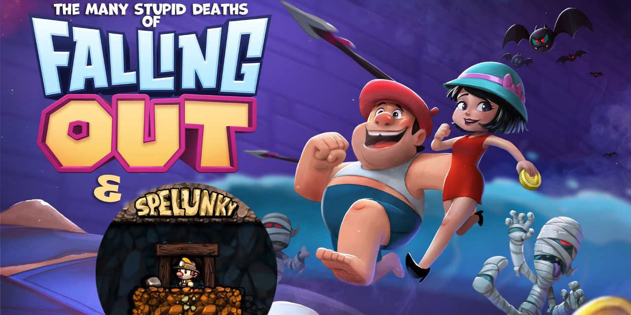 The Many Stupid Deaths of FALLING OUT & Spelunky – VIDEO GAME BOOK CLUB